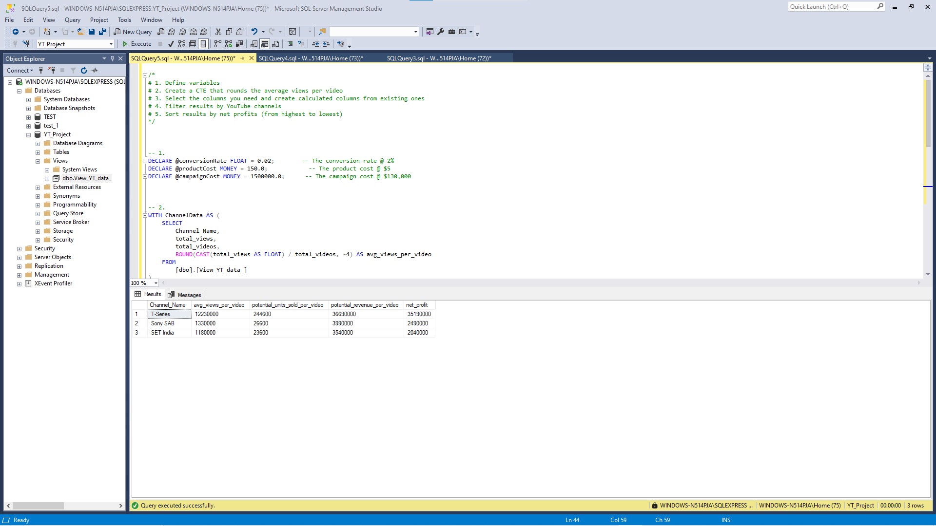 Data Portfolio: Excel to Power BI | Seenivasan M